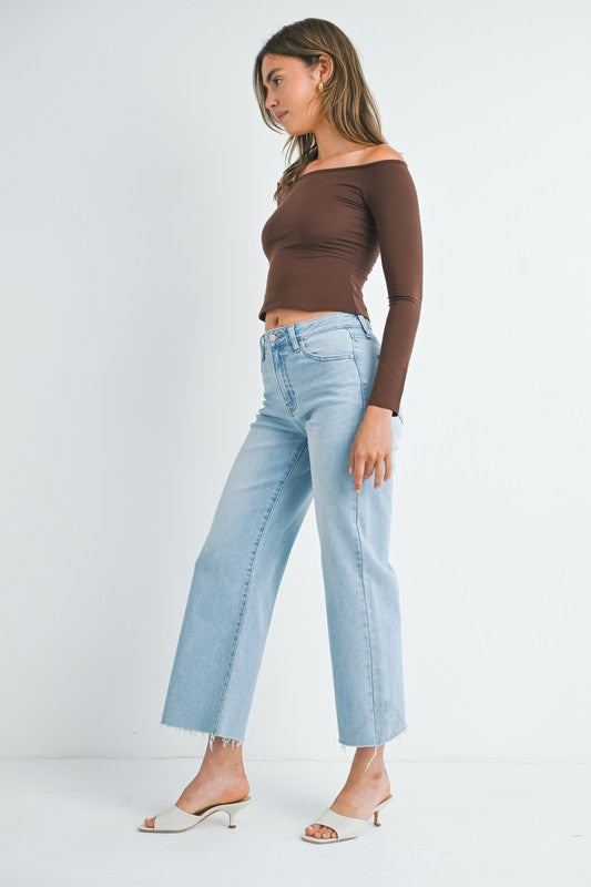 Just USA Slim Wide Leg - David's Clothing
