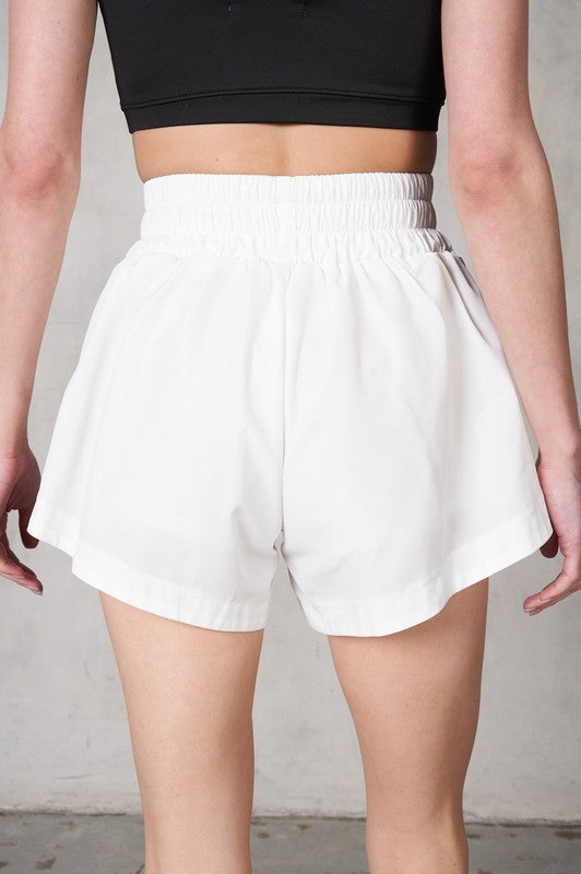 Wide Waistband Shorts with Side Snap-Down Closer - David's Clothing