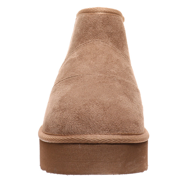 Platform Faux Fur Lined Bootie || David's Clothing